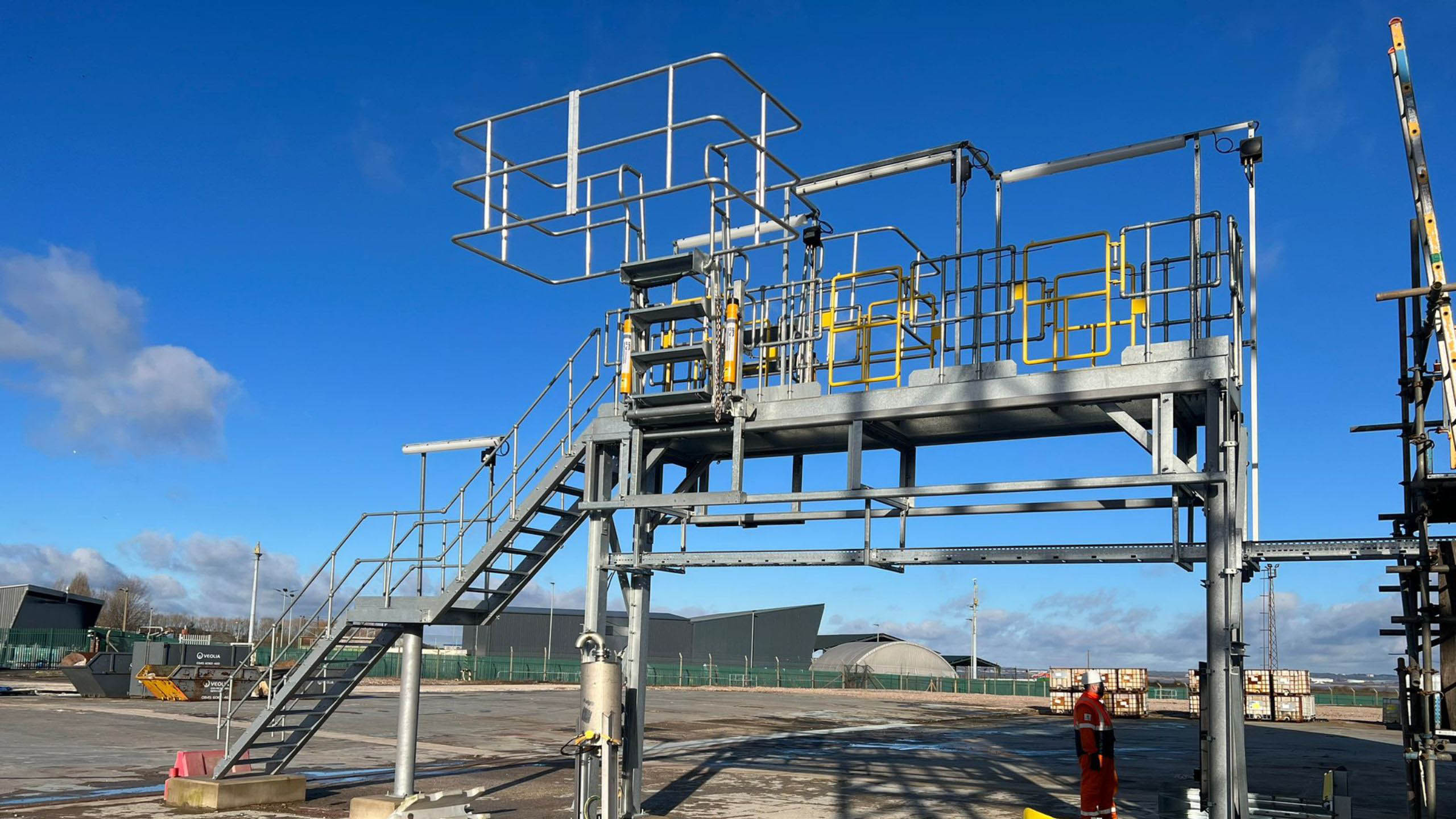 Sliding Folding Stairs Provide Safe Chemical Tanker Access To Waste ...